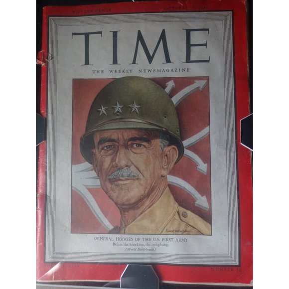 time | Office | Time Magazine October 6 1944 General Courtney Hodges Of ...